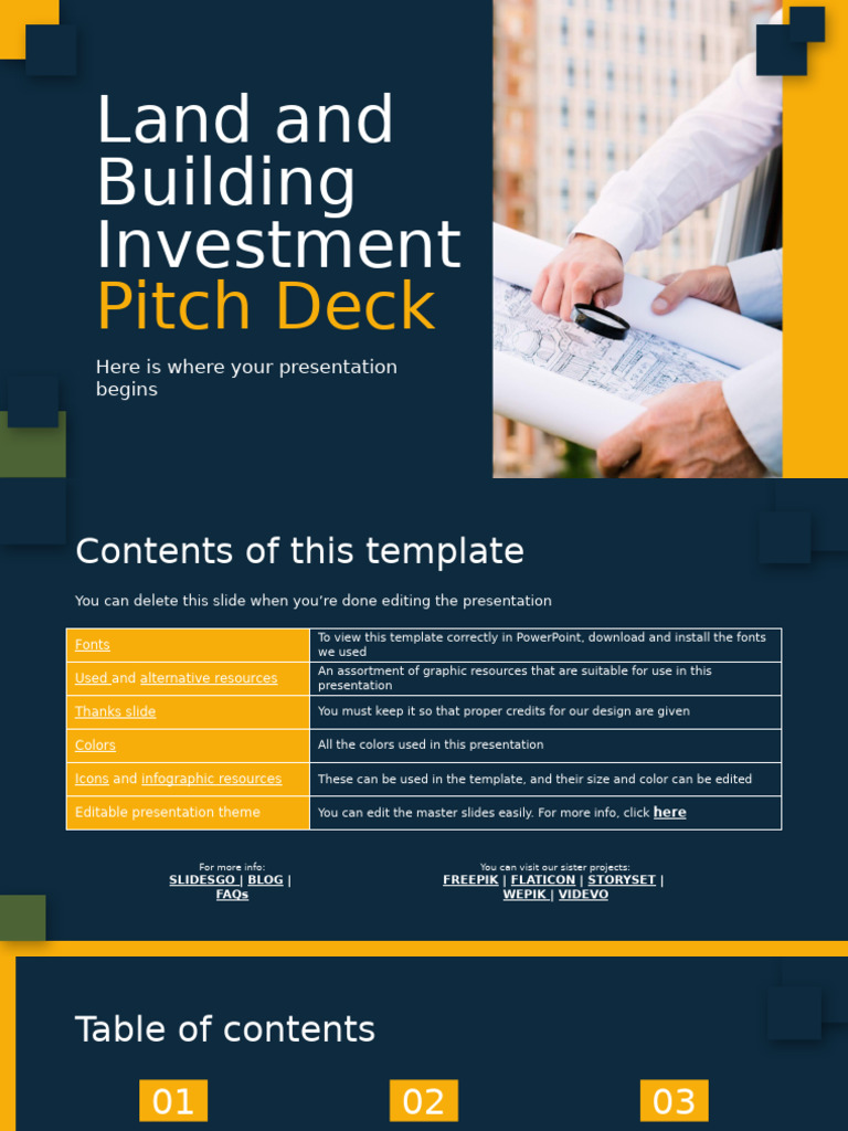 Land and Building Investment Pitch Deck | PDF | Market (Economics) | Demand
