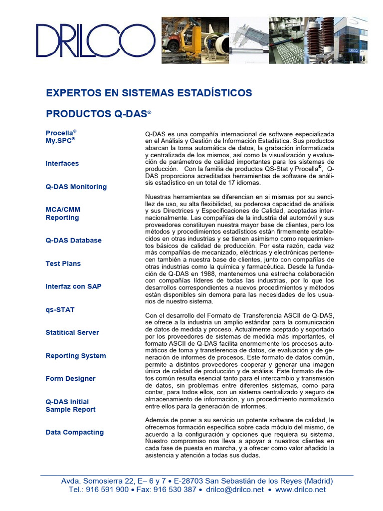 Qué es un catálogo Q-DAS | PDF | Información | Datos