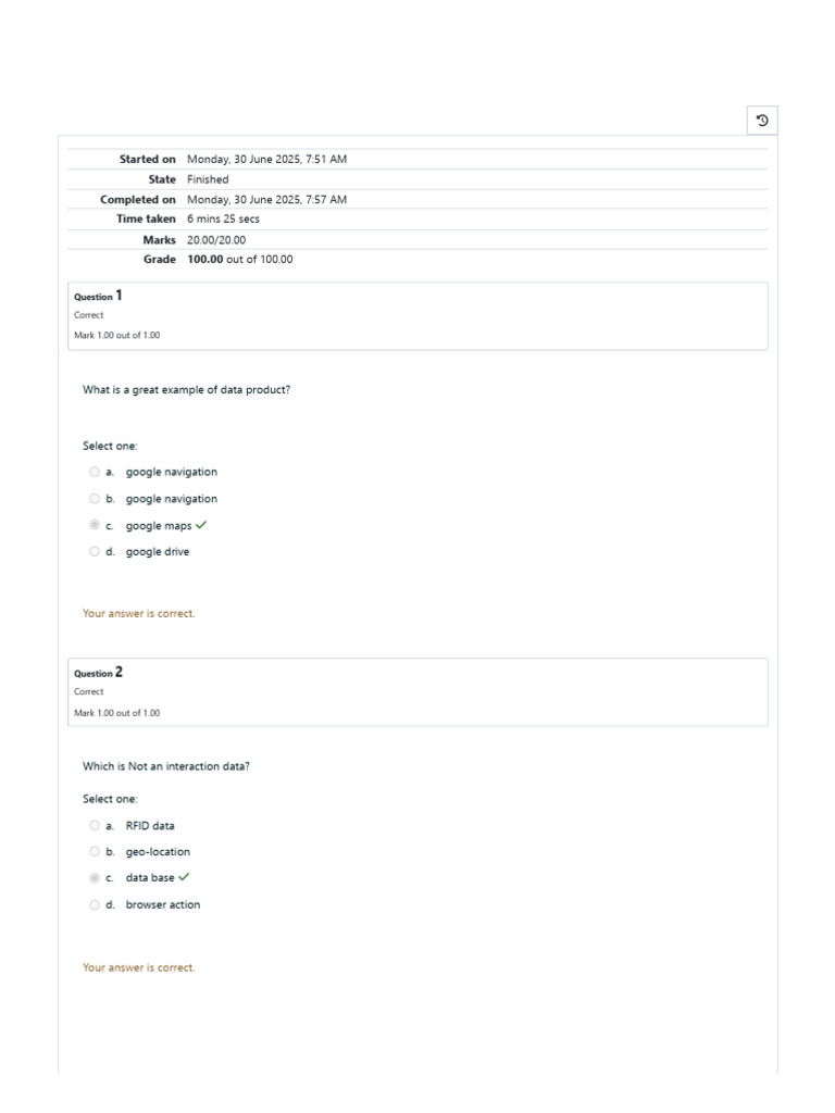 Midterm Quiz 1 - Attempt Review | PDF | Data Science | Computing