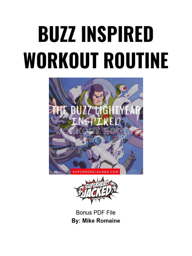 Buzz Lightyear Inspired Workout PDF | PDF | Weight Training
