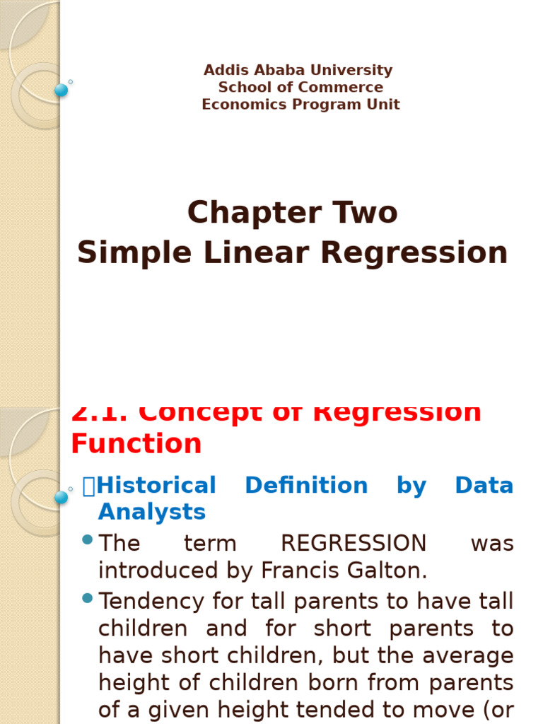Chap2 Econometrics | PDF | Linear Regression | Ordinary Least Squares