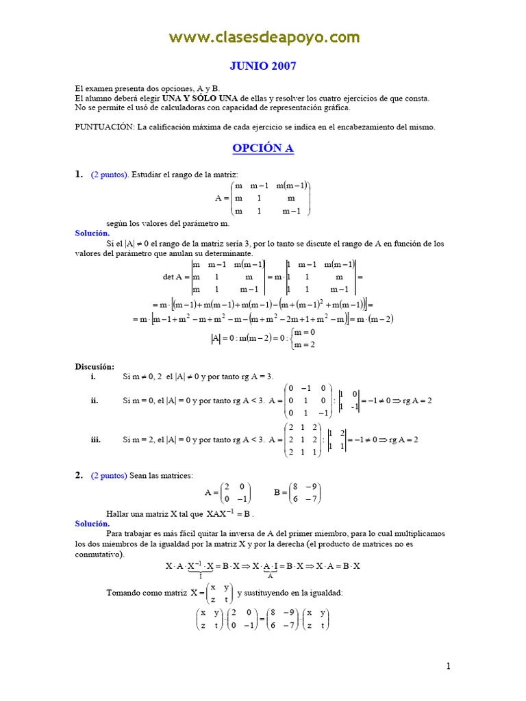 2007 Jun S | PDF | Tangente | Asíntota