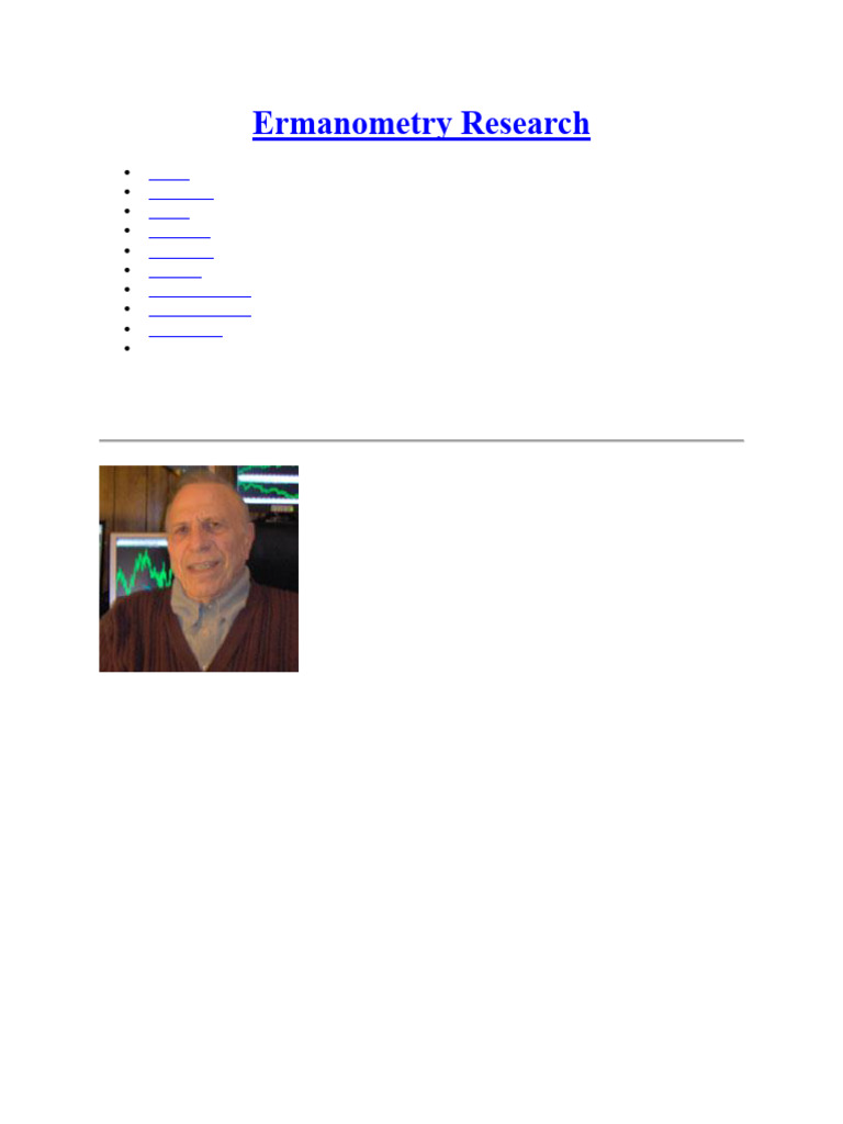 Ermanometry Market Timing Insights | PDF | Day Trading | Dow Jones ...
