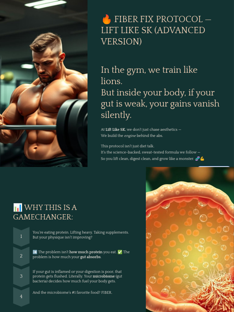 Fiber Fix Protocol Lift Like SK Advanced Version | PDF | Dietary Fiber ...