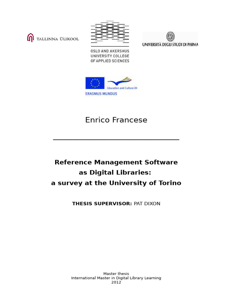 Francese Enrico | PDF | Bibliography | Libraries