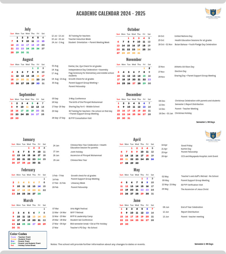 CCS Academic Calendar 2023-2024 | PDF | Holidays | Observances