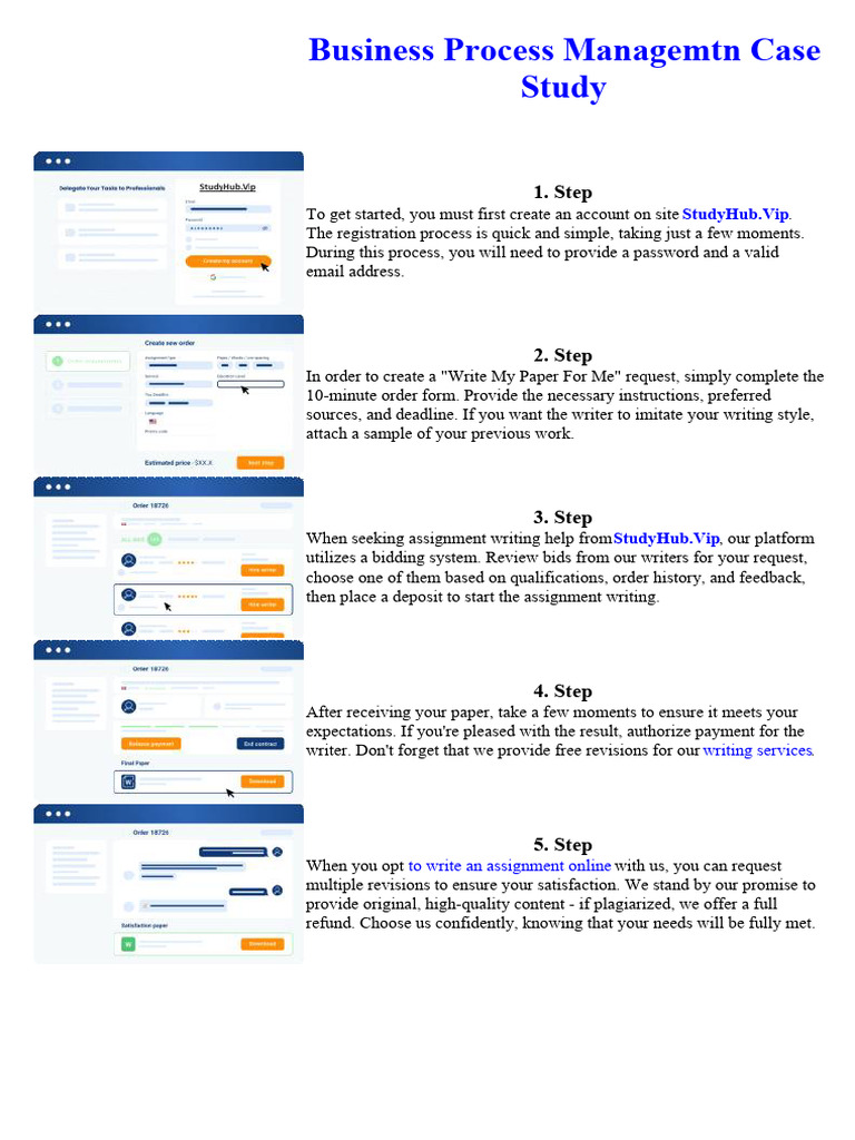 Business Process Managemtn Case Study | PDF