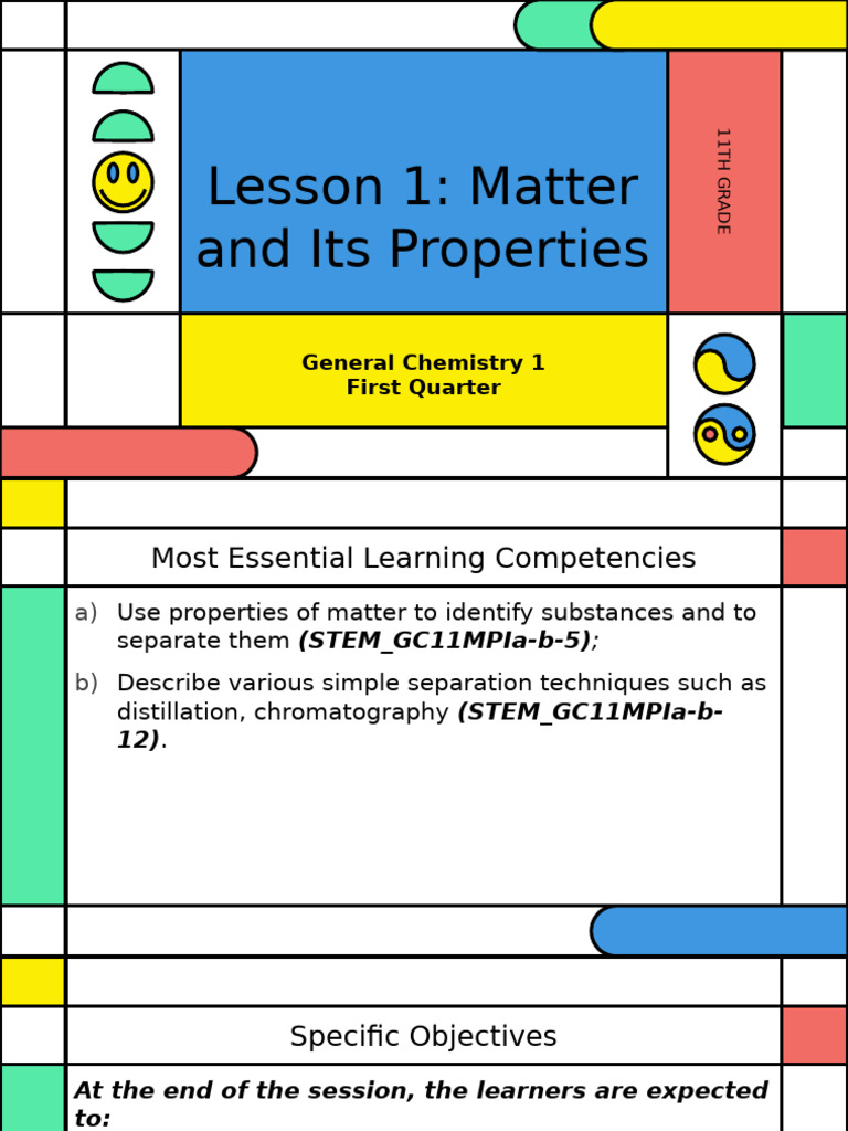 Lesson 1 Matter and Its Properties | PDF | Ion | Mixture