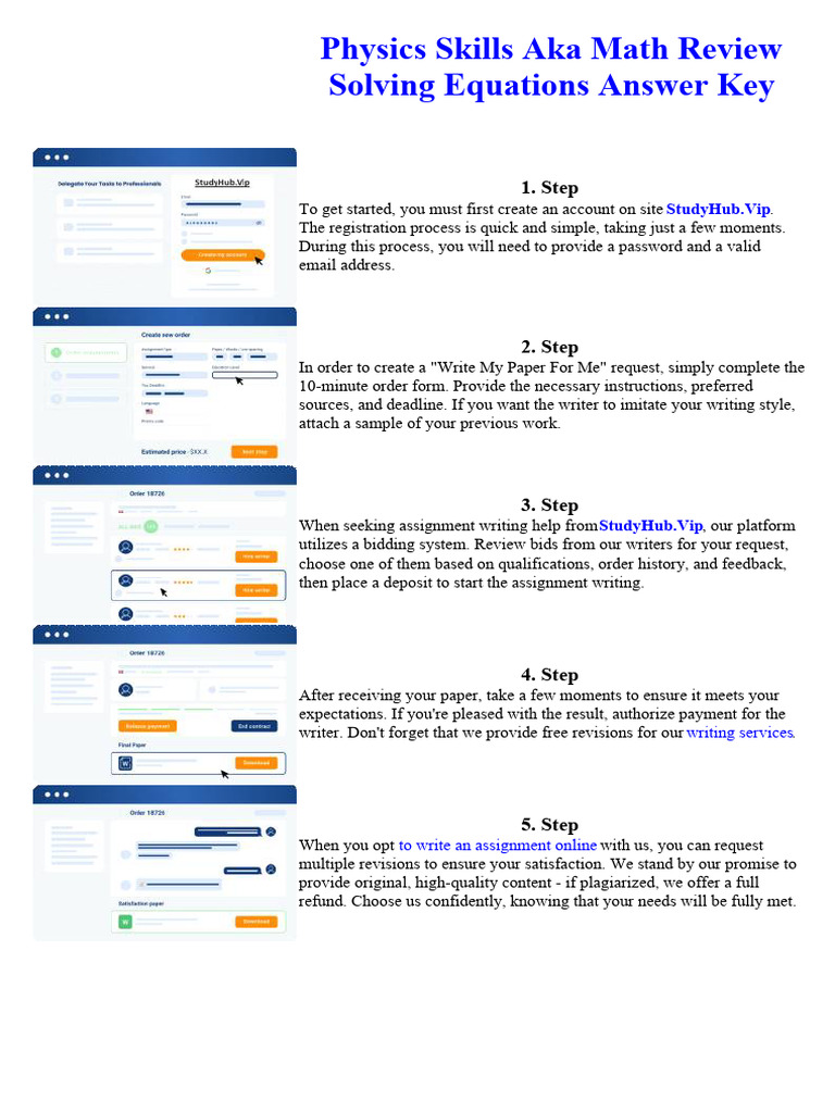 Physics Skills Aka Math Review Solving Equations Answer Key | PDF | Evaporation | Water Vapor