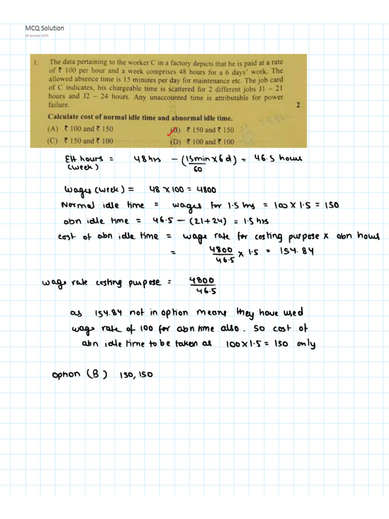 MCQ Ans Key With Solution | PDF