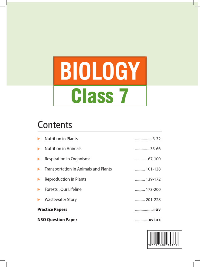Class 7 Biology Syllabus Overview | PDF