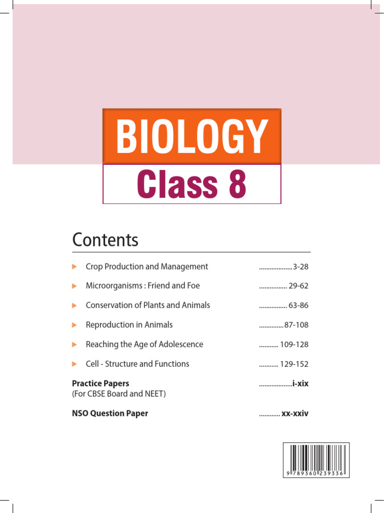 Class 8 Biology Curriculum Overview | PDF