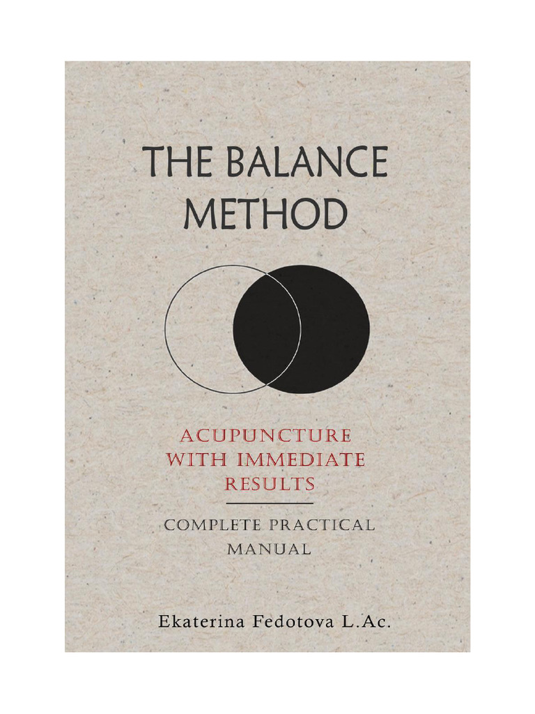 Acupuncture Balance Method Manual | PDF | Yin And Yang | Traditional ...