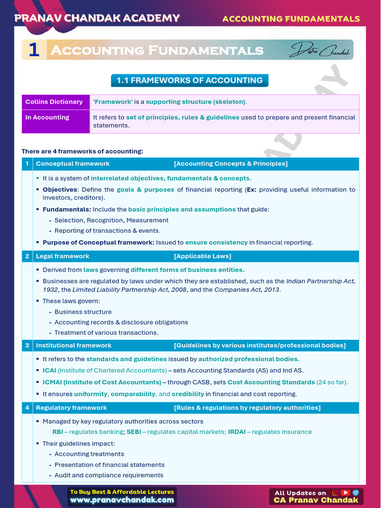 Accounting Frameworks Explained | PDF | Debits And Credits | Expense