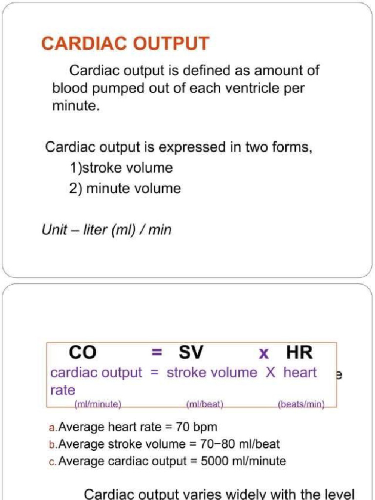 Cardiac Output | PDF