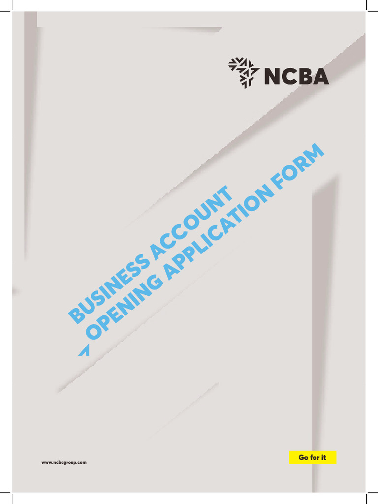 Business Banking Account Opening Form August 2024 | PDF | Banks | Passport
