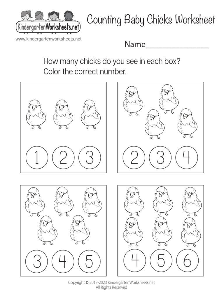 Baby Counting Worksheet | PDF