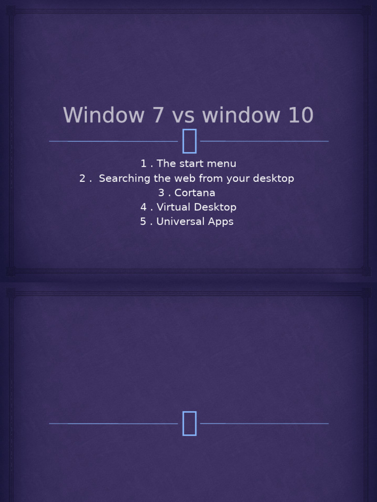Windows 7 vs 10: Key Differences | PDF
