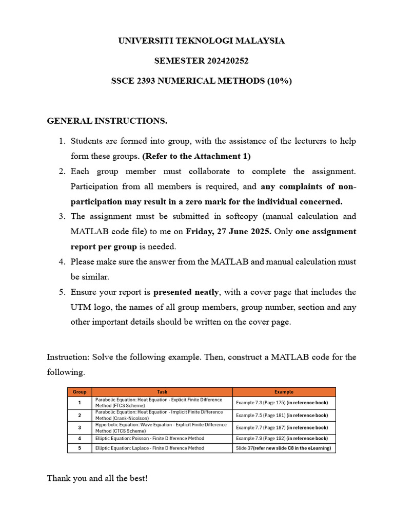 Assignment SSCE 2393 | PDF