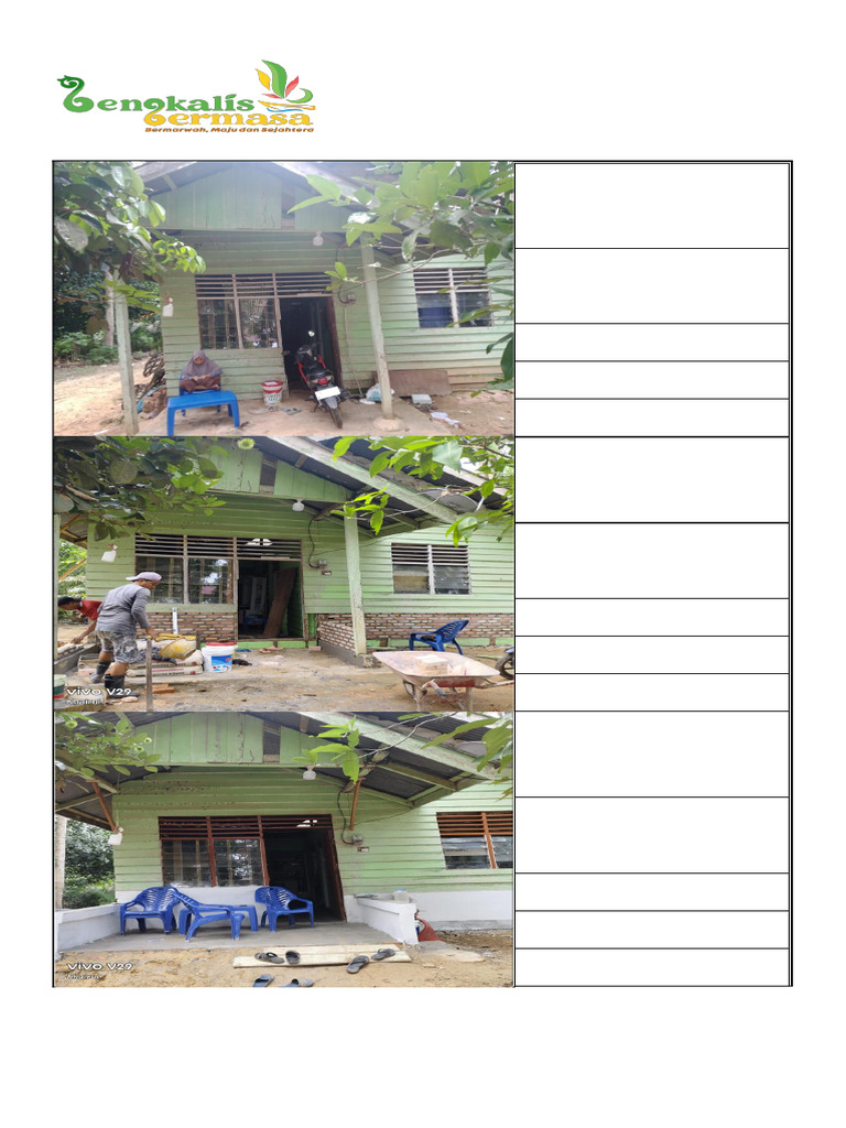 Dokumentasi Rehap Rumah Ibu Mery | PDF
