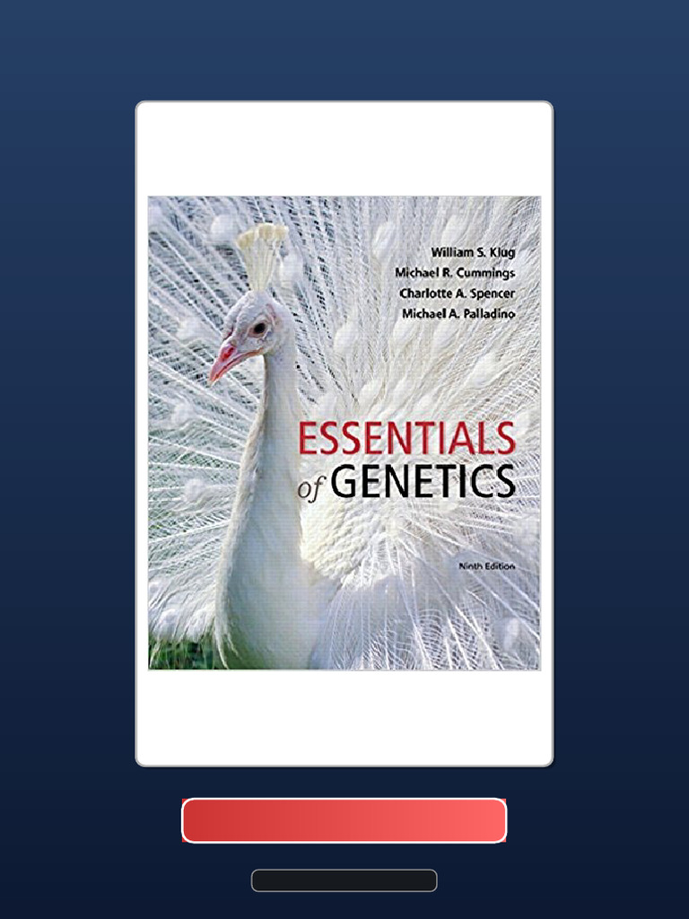 Essentials of Genetics 9th Edition Klug Test Bank PDF Download | PDF ...