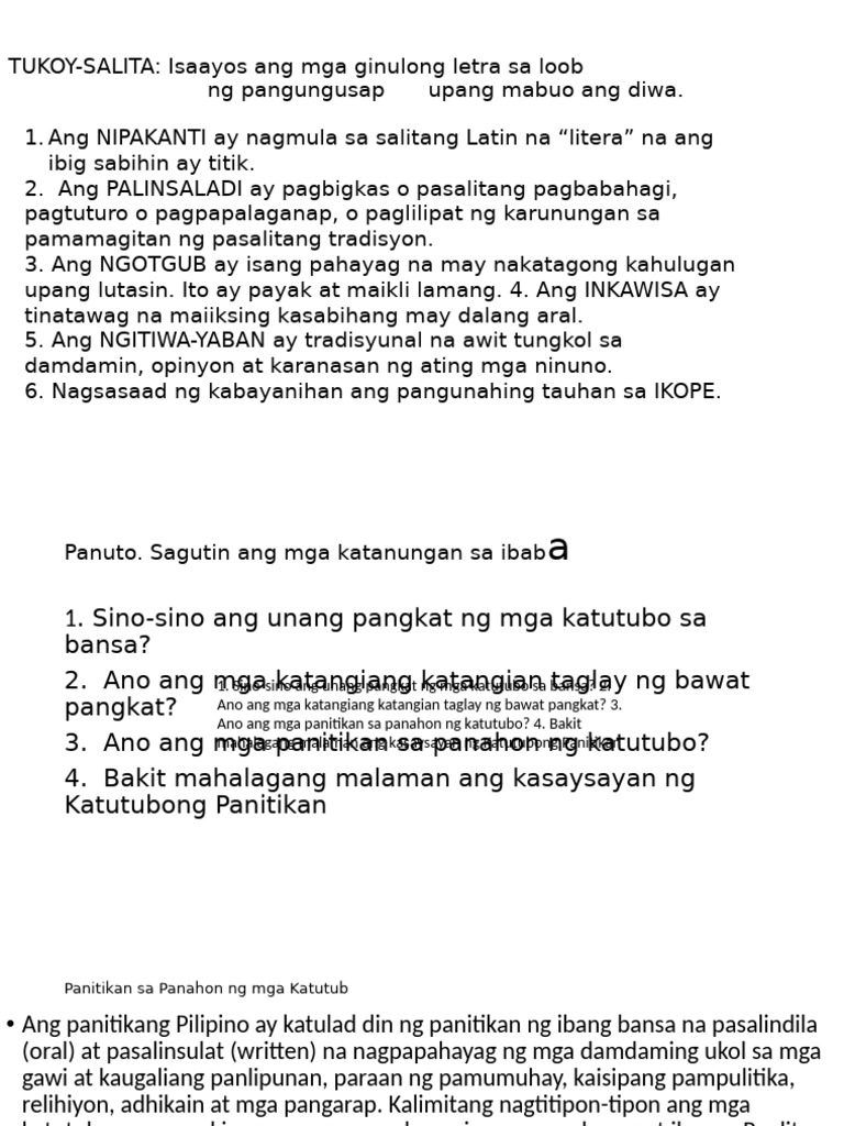 Modular Activity g7 Filipino | PDF