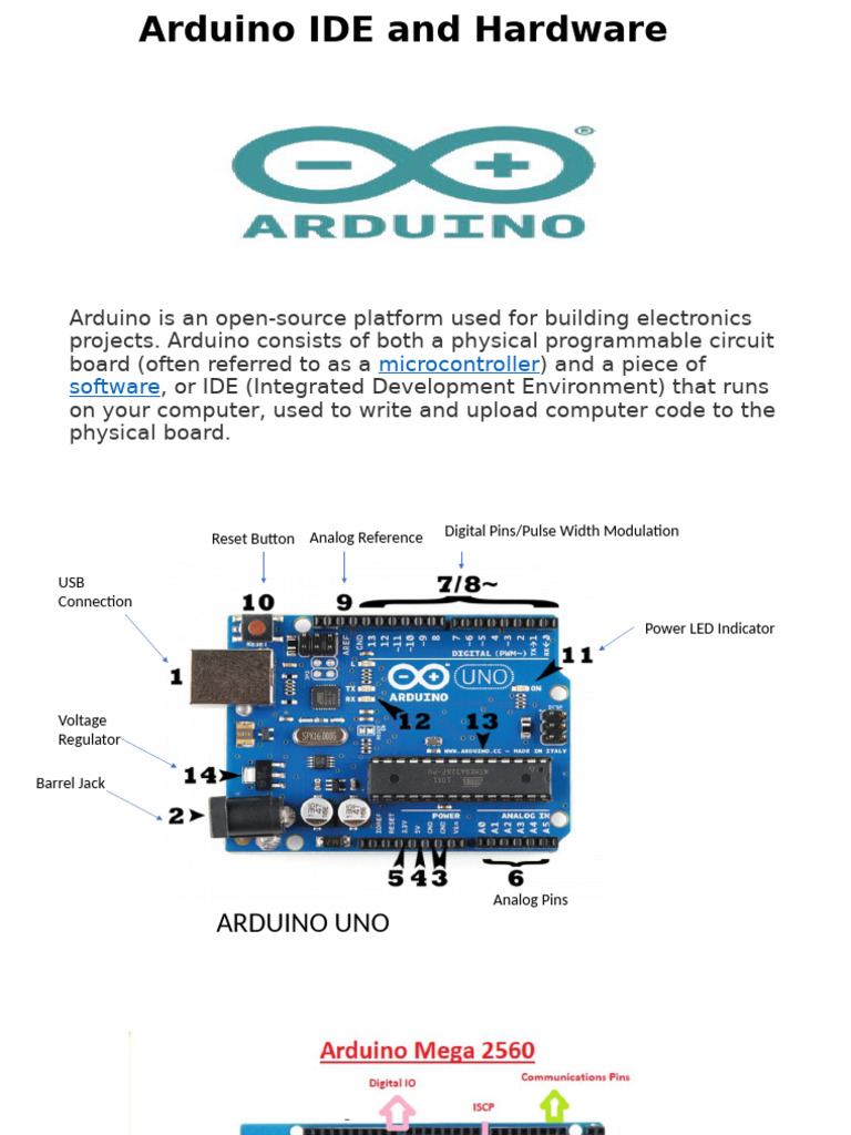 Arduino IDE and Hardware-1 | PDF | Arduino | Manufactured Goods