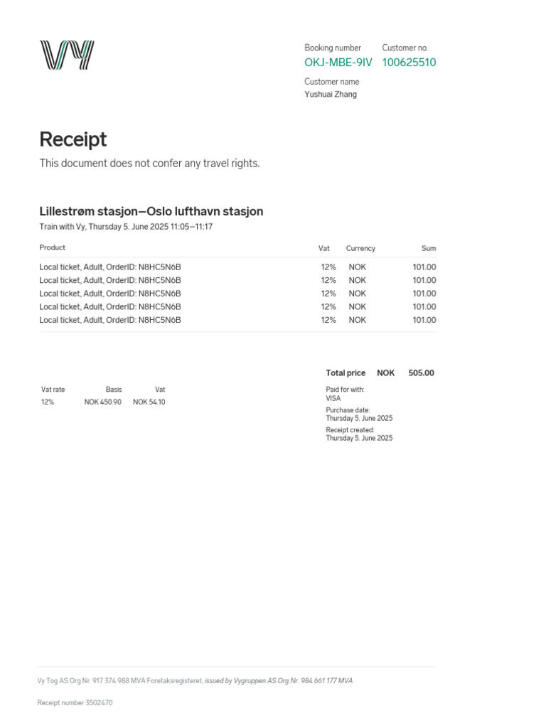 Receipt - OKJ MBE 9IV | PDF