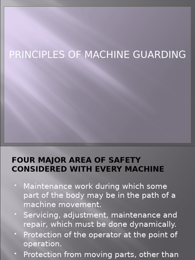 Machine Guarding - SCS | PDF | Machines | Belt (Mechanical)