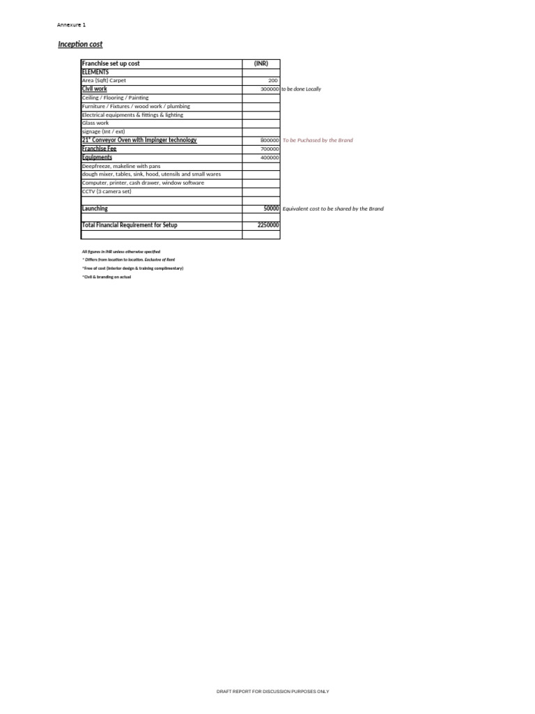 Franchise Financial Model Overview | PDF | Financial Accounting | Economies