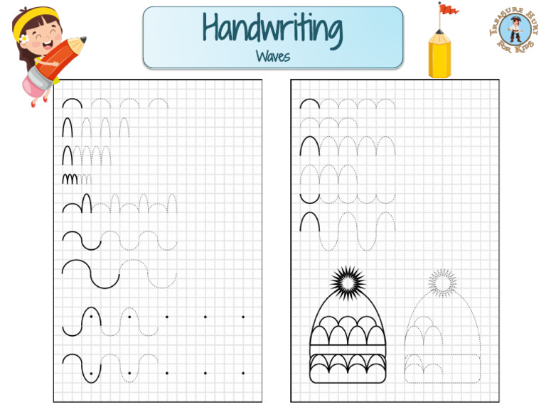 Waves Handwriting Worksheet | PDF