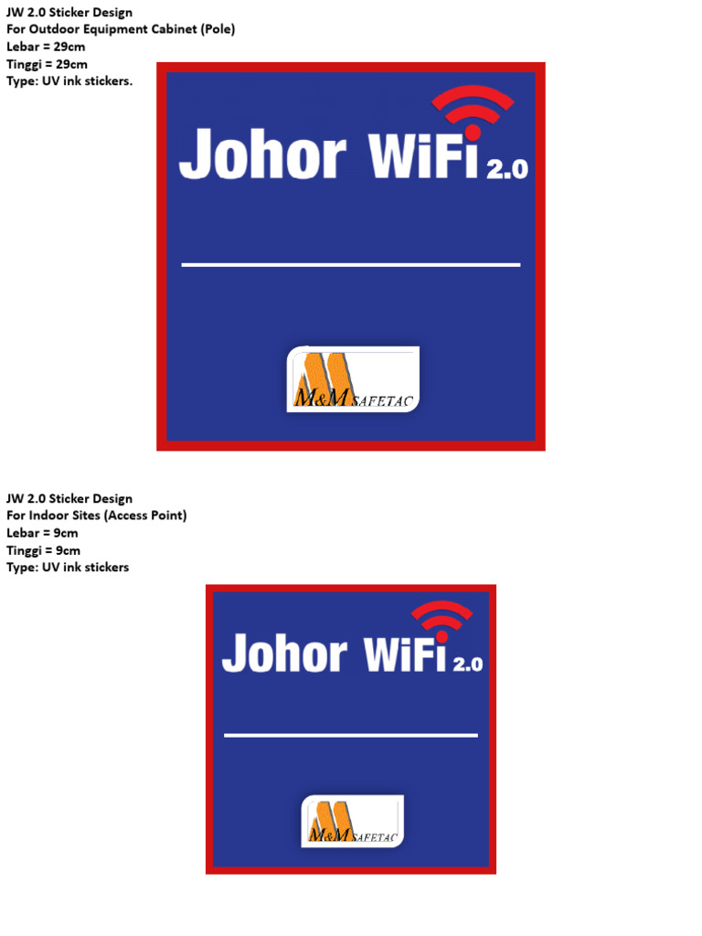 JW 2.0 Sticker Design | PDF