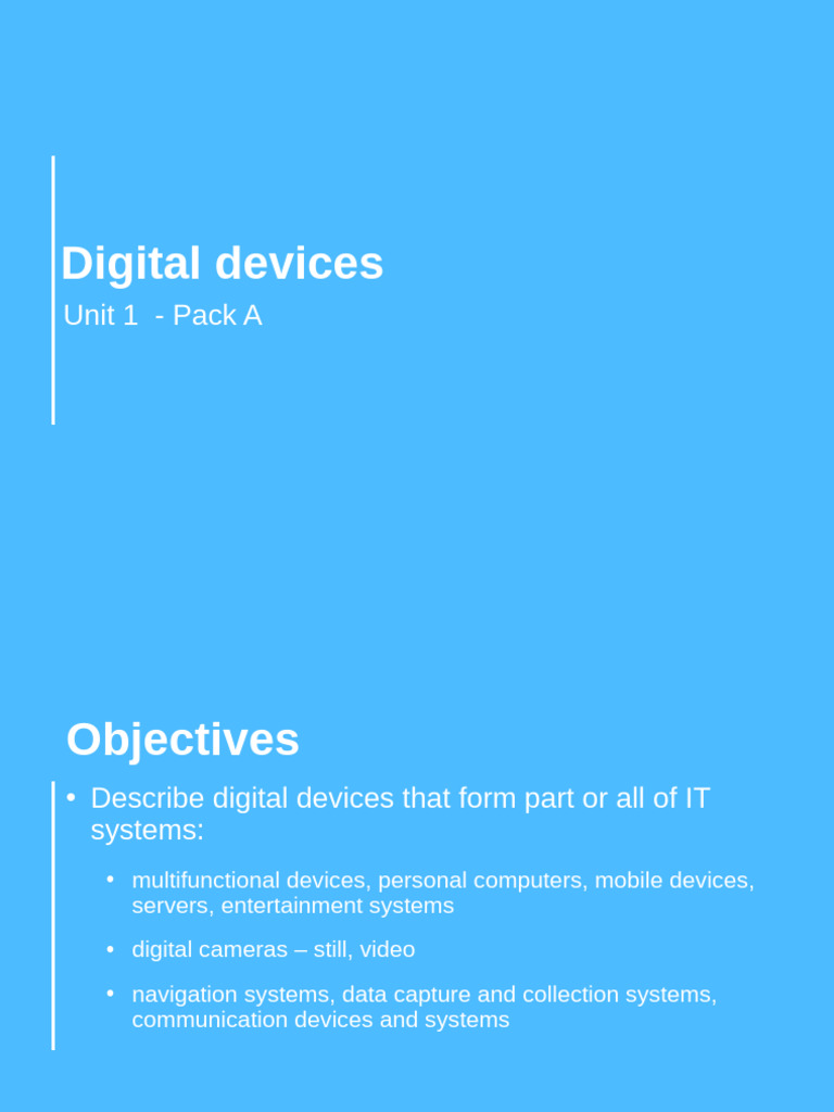 Topic 1 Digital Devices | PDF | Desktop Computer | Personal Computers