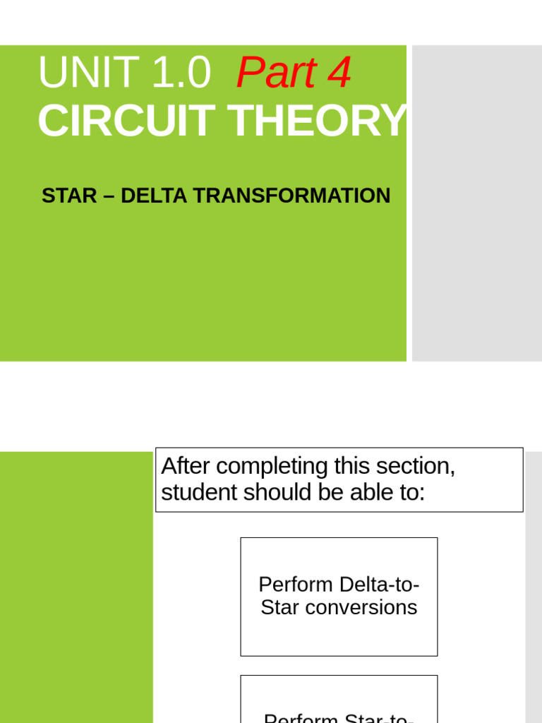 Unit 1 - Circuit Theory P4 (2019) | PDF | Series And Parallel Circuits ...