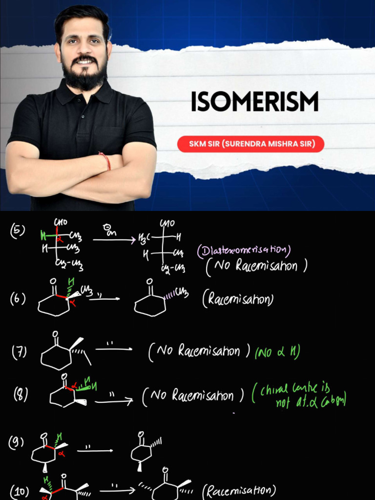 Optical Isomerism - L-15 (Class Notes) - Resolution and Calculation of ...