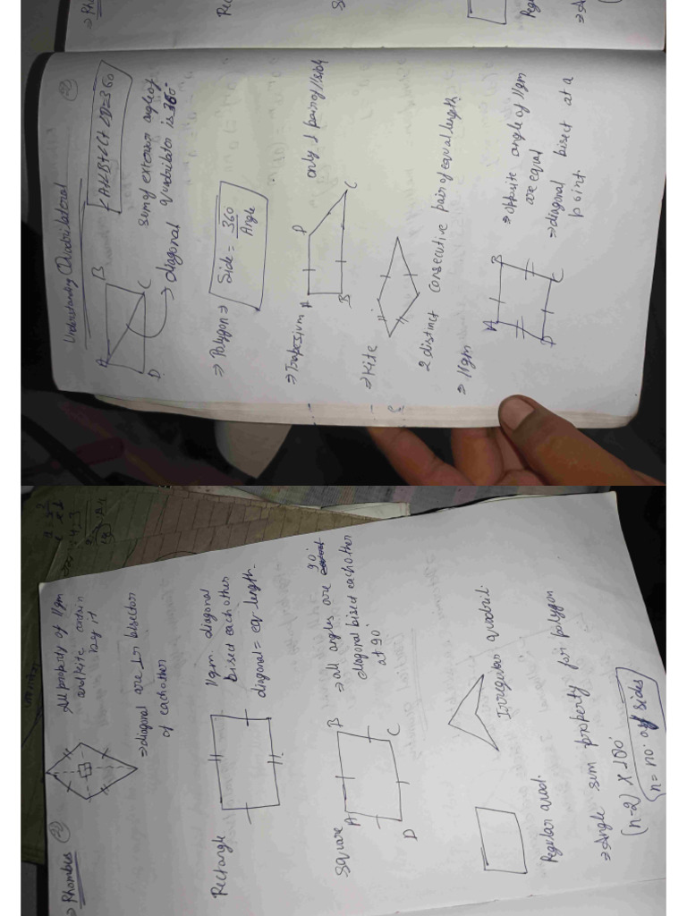 Quadrilateral Notes | PDF