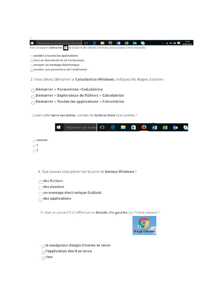 Exercice 6 QCM Se | PDF