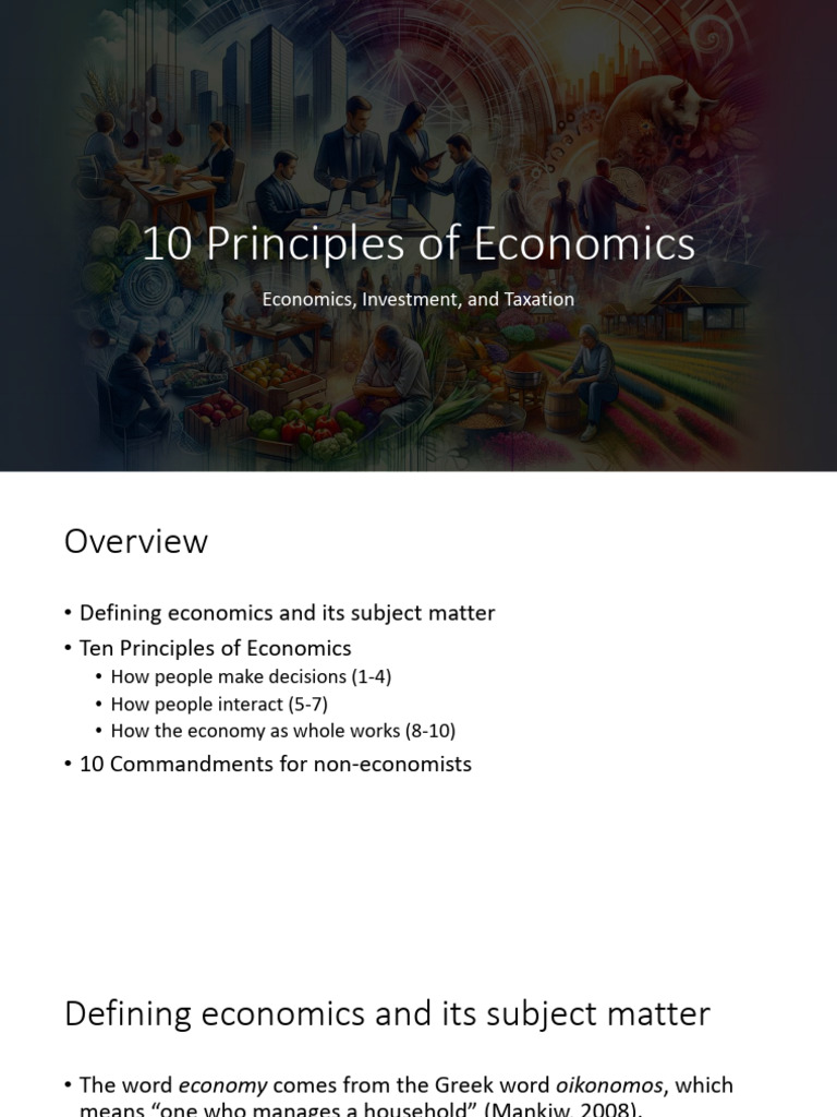 10 Principles of Economics-1 | PDF | Economics | Inflation