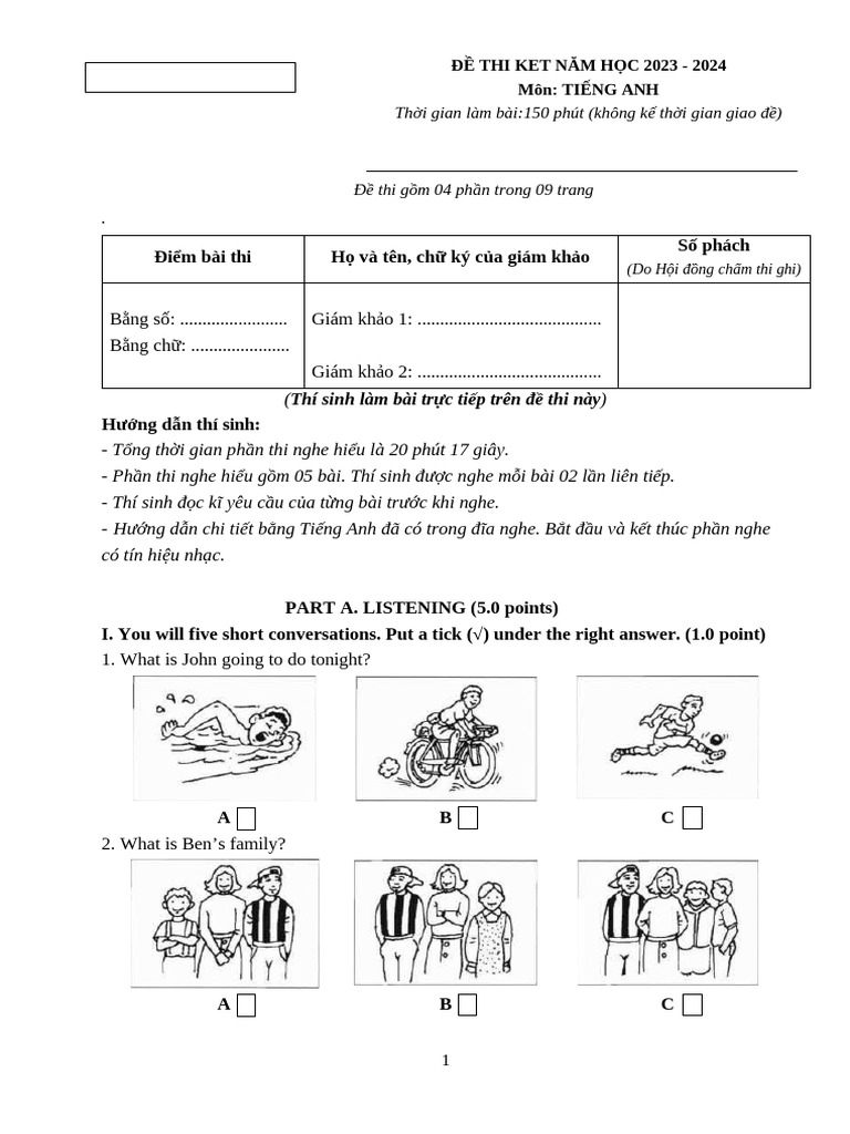 Tài liệu ôn thi 01 | PDF | Transport | Car