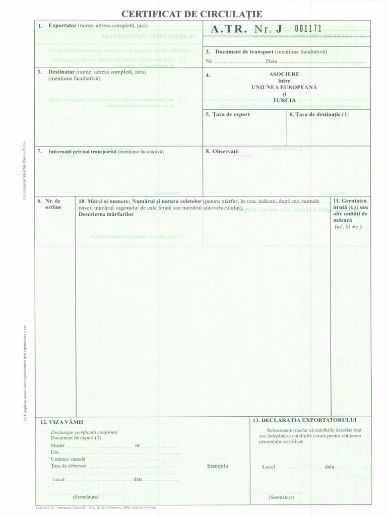 Certificat A.tr. | PDF