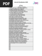 Lista Oficial de Alumnos 2024 | PDF