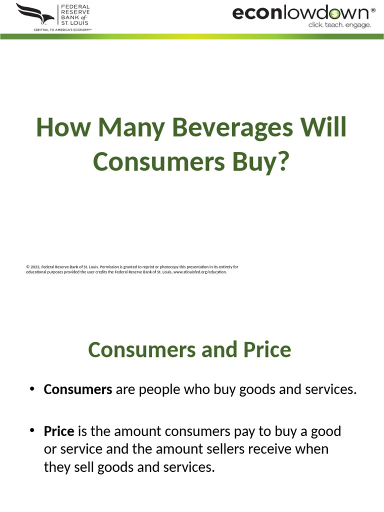 How Many Beverages Will Consumers Buy | PDF | Goods | Drink