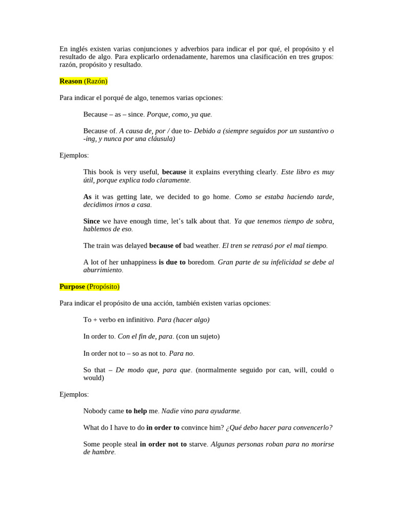 Conectores b1 (Trabajados) | PDF | Tipología Lingüística | Unidades ...
