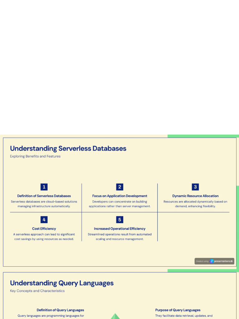 Exploring Serverless Database Query Languages (1) | PDF