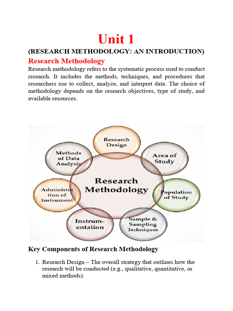 Research Process and Methodology (Unit 1 - 4) | PDF | Scientific Method ...
