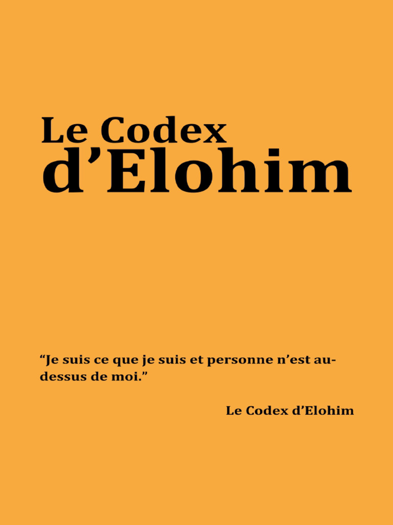 Le Codex D'elohim (French Edition) - Elohim - 2025 - Anna's Archive ...