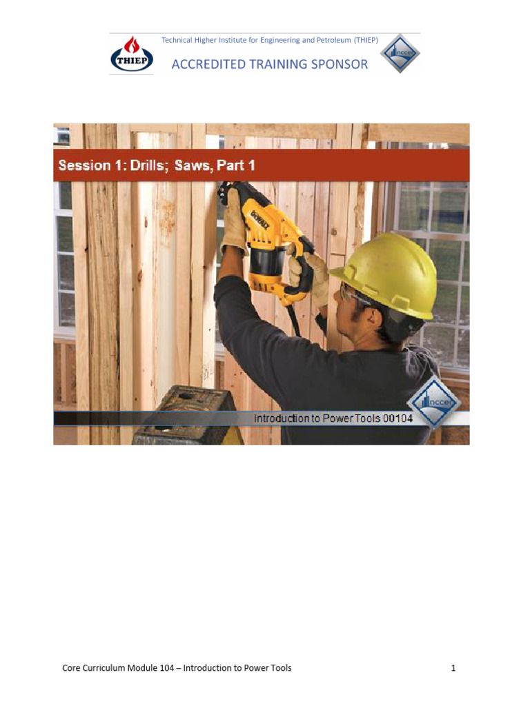 Introduction to Power Tools Overview | PDF | Drill | Manufactured Goods