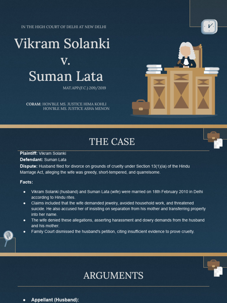 Vikram Solanki v. Suman Lata: Divorce Case | PDF | Evidence | Marriage