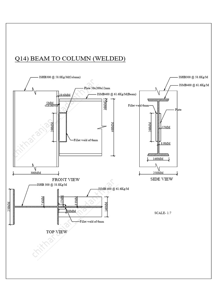 15 Beam To Column (Welded) (A4) | PDF