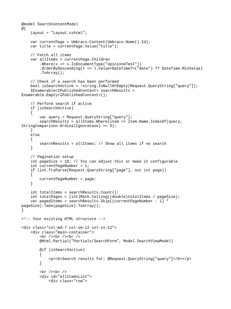 Razor Pages Pagination Example | PDF | Computer Programming | Software ...